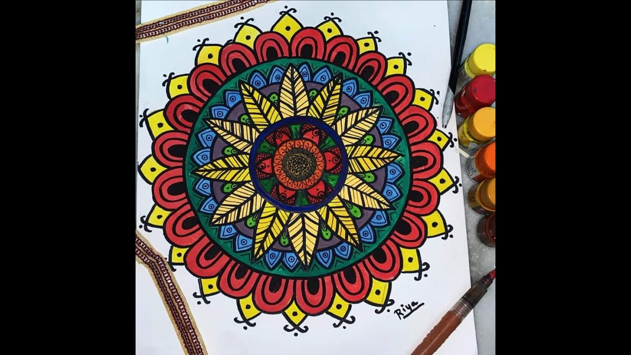 HOW TO DRAW MANDALA ART!! - YouTube