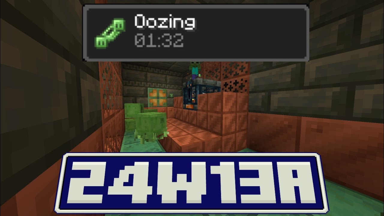 New "Oozing" Mob Effect! Minecraft 1.21 Snapshot 24w13a - YouTube