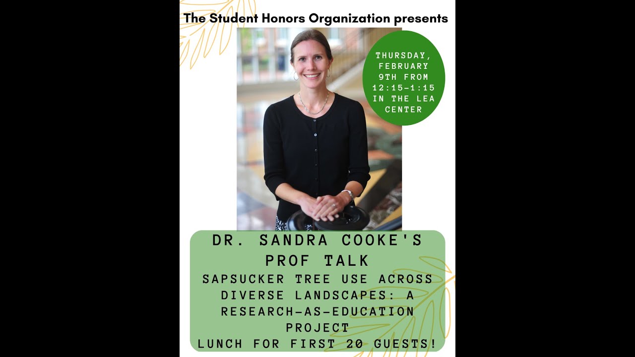 GC Honors Prof Talk with Biology Professor Sandra Cooke - YouTube