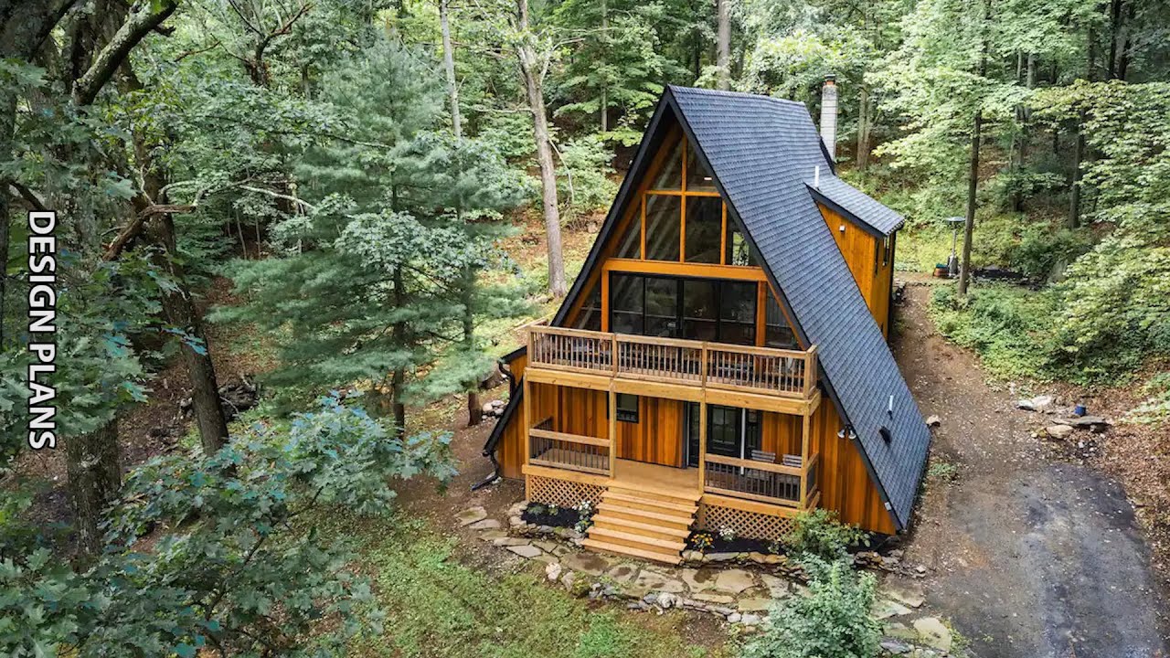 Fabulous Huge 3 story Luxury Modern a frame Cabin - YouTube