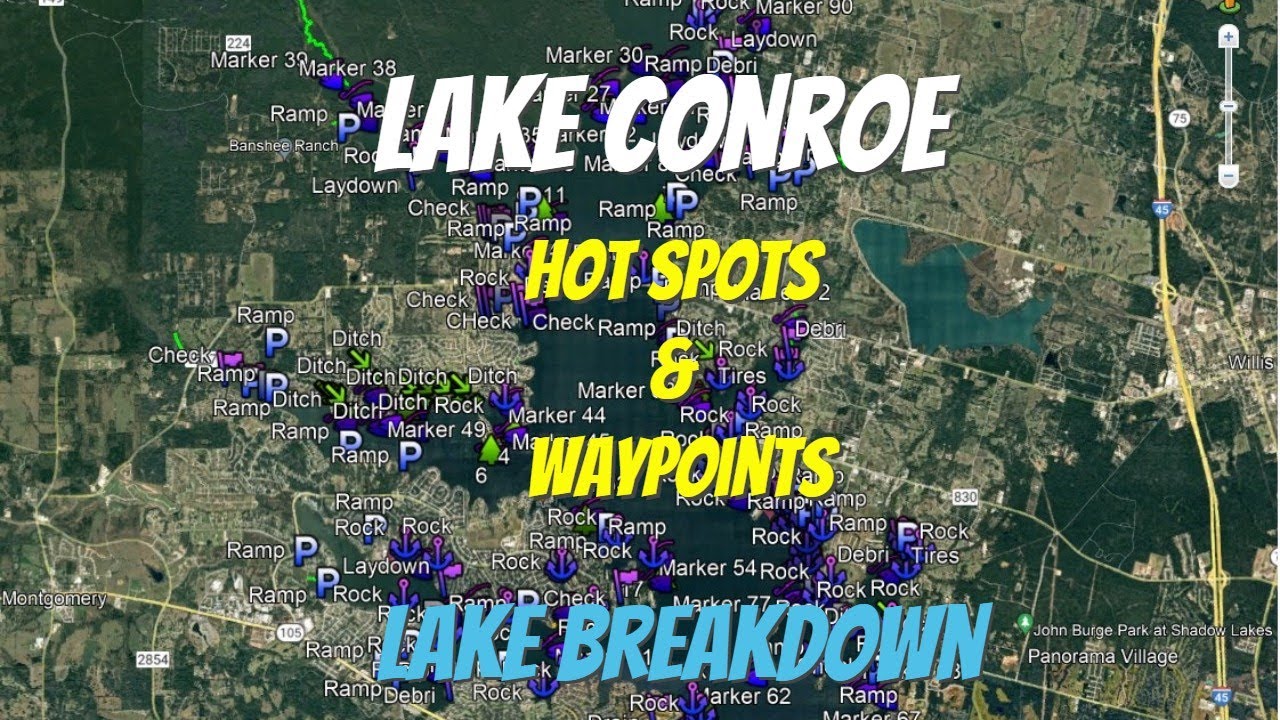 Need help finding Bass on Lake Conroe?? Check out this Lake Breakdown ...