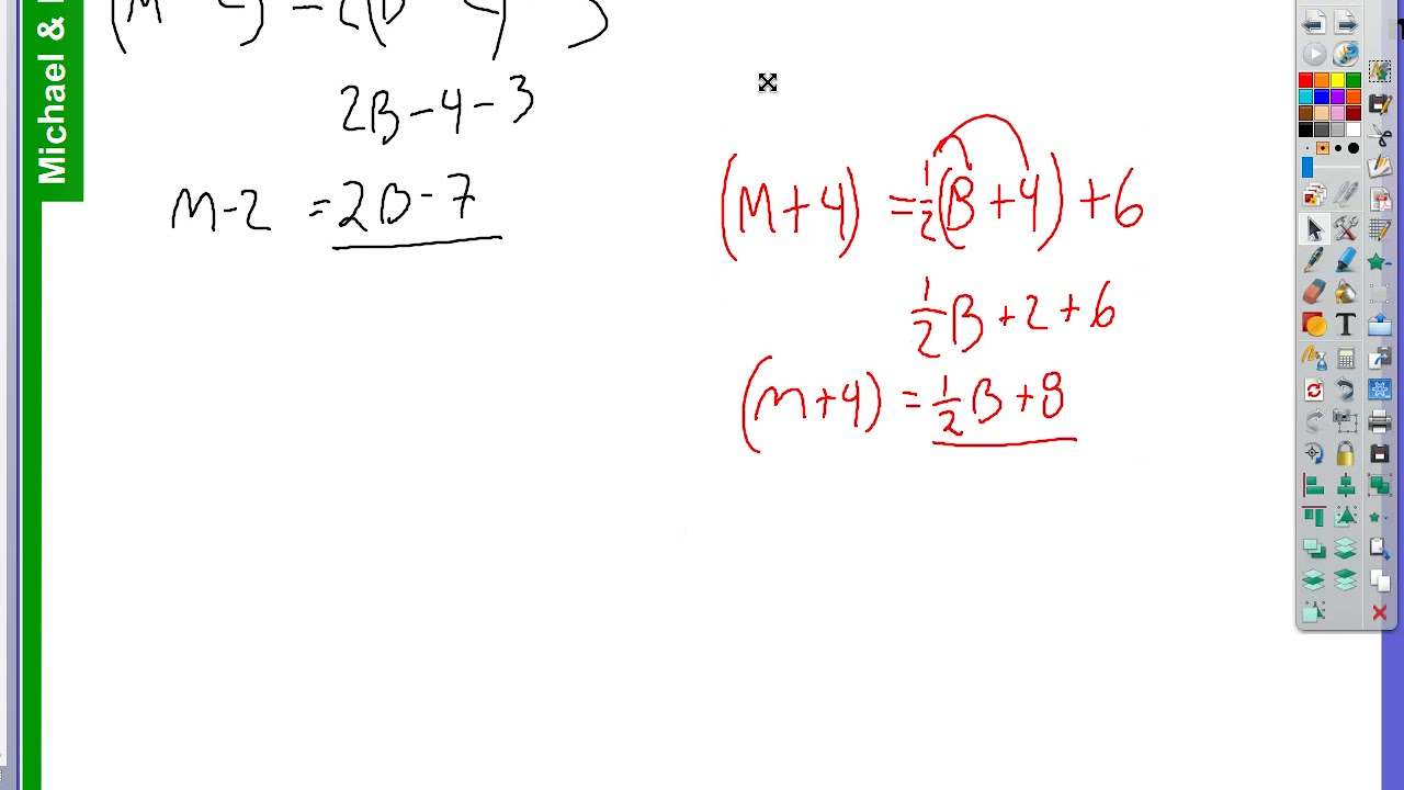 chapter 9 test A Age problem - YouTube