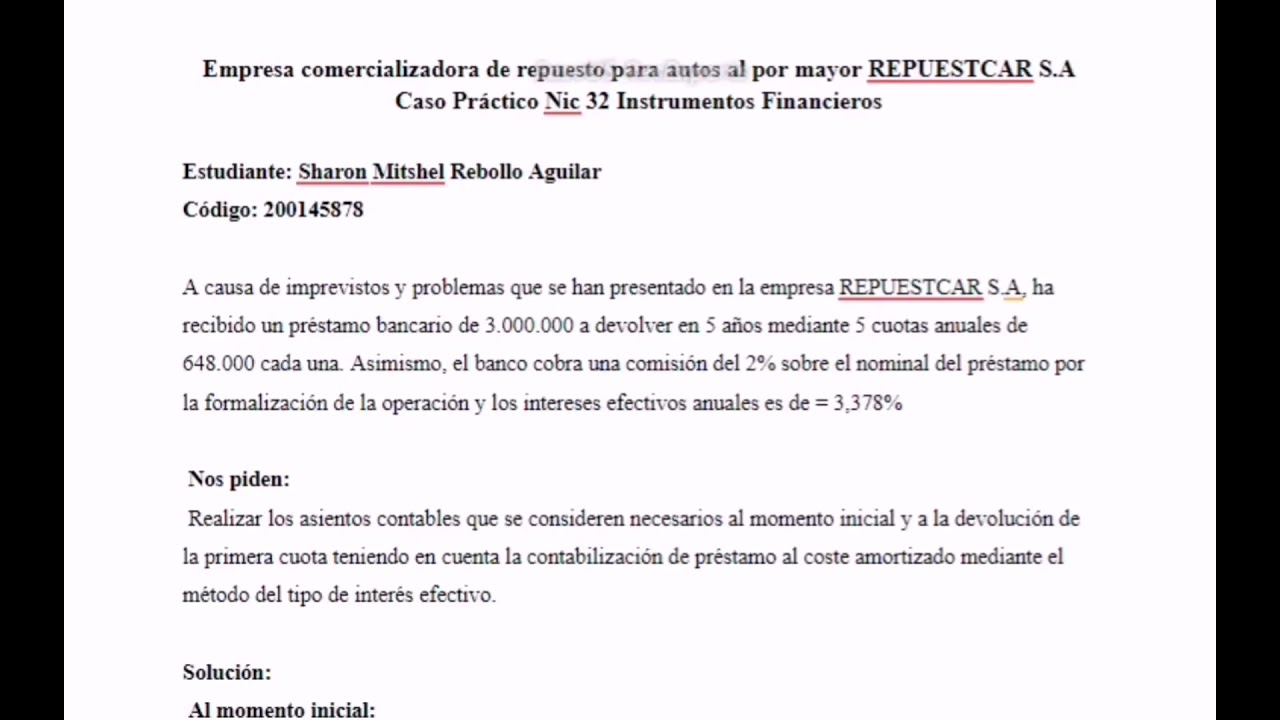 Caso Práctico Nic 32 Sharon Rebollo Aguilar - YouTube