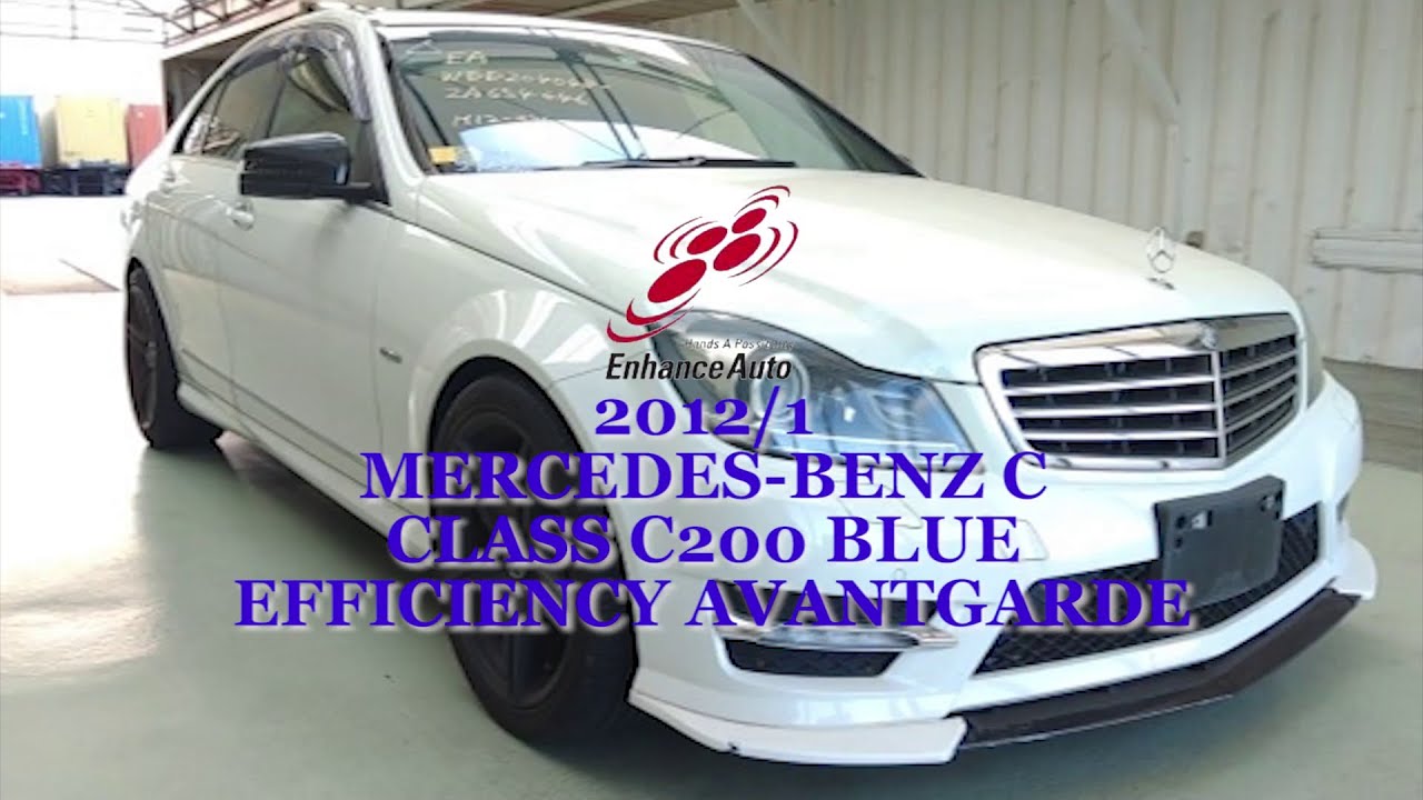 2012 1 MERCEDES BENZ C CLASS C200 BLUE EFFICIENCY AVANTGARDE 292358 ...