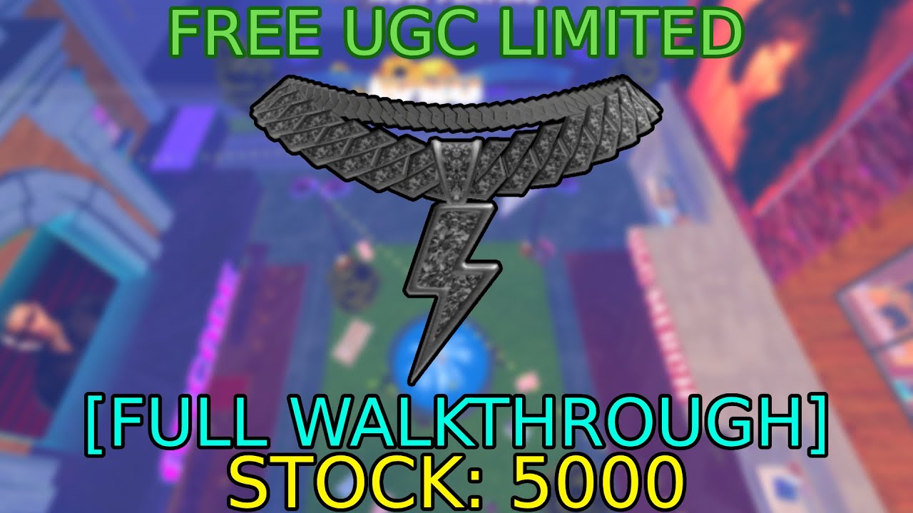 [FREE UGC LIMITED] *FULL WALKTHROUGH* HOW TO GET Boza's Iced Out Chain ...