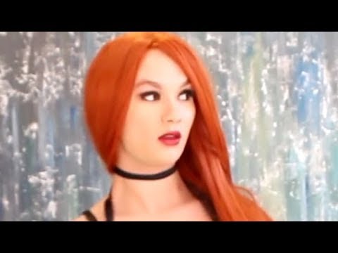 Tranny with red hair