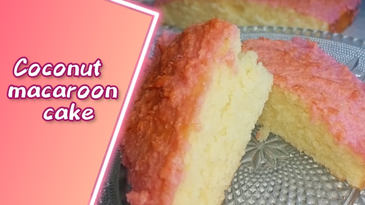 coconut macaroon cake | ideal bakery | maroon cake | esay cake recipe ️ ...