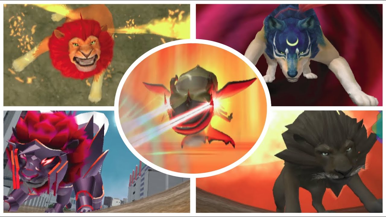 百獸大戰 Animal Kaiser All Boss Animals Best Attacks 全Boss必殺技 - YouTube