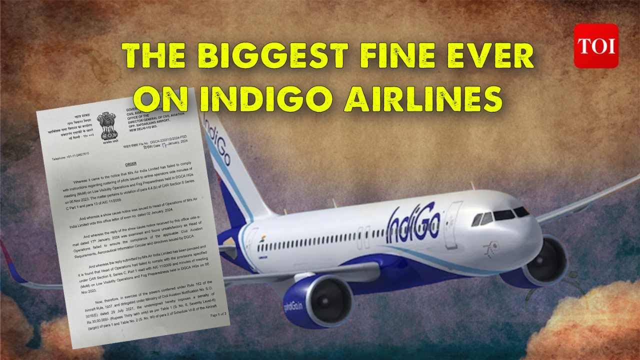 Big Breaking: IndiGo fined Rs 1.20 crore; Mumbai airport operator fined Rs 90 lakh after Viral ...