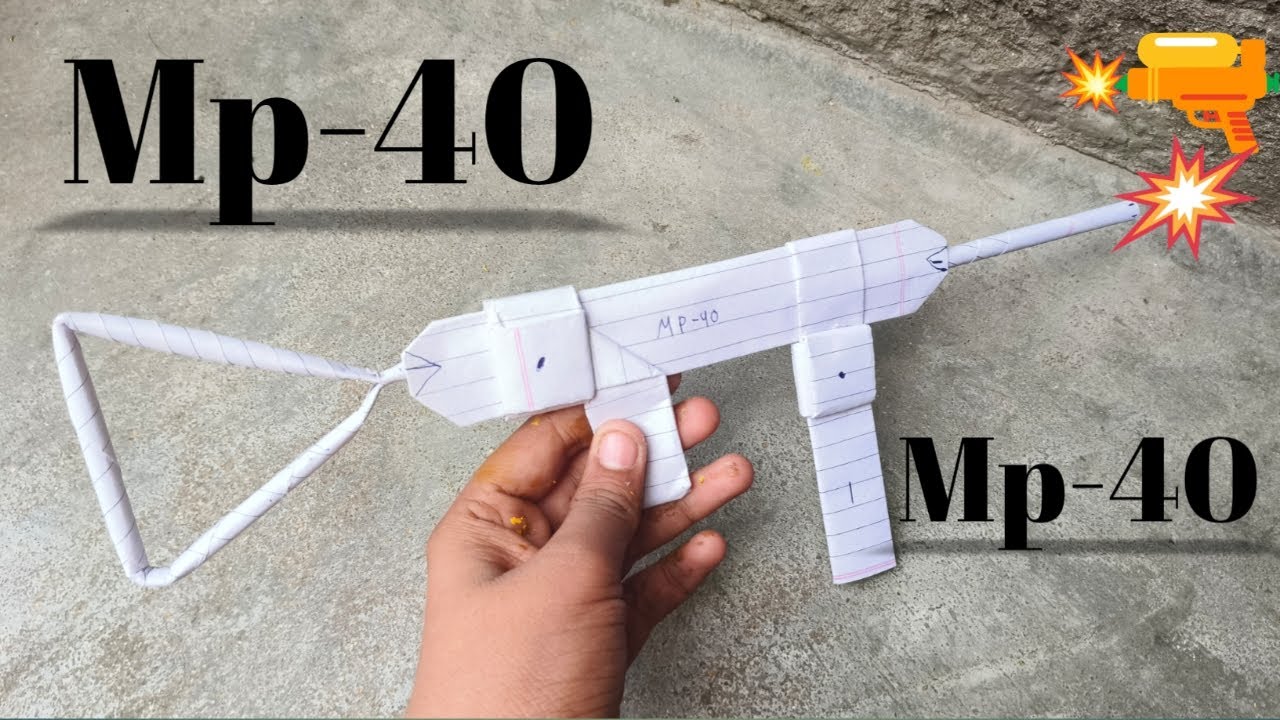 paper ka MP 40🔫🔫#Draco world - YouTube