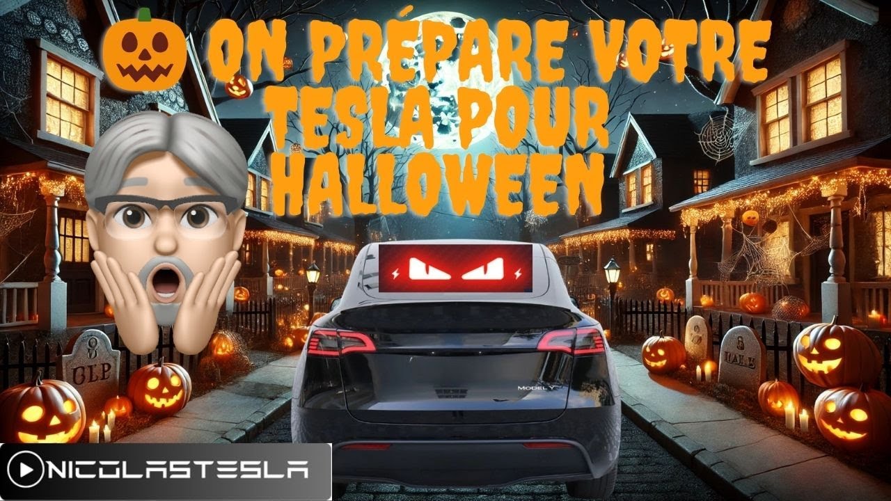 🎃 On Prépare votre Tesla pour Halloween avec une Décoration Unique ...