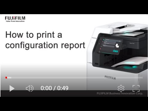 How to print a configuration report - YouTube