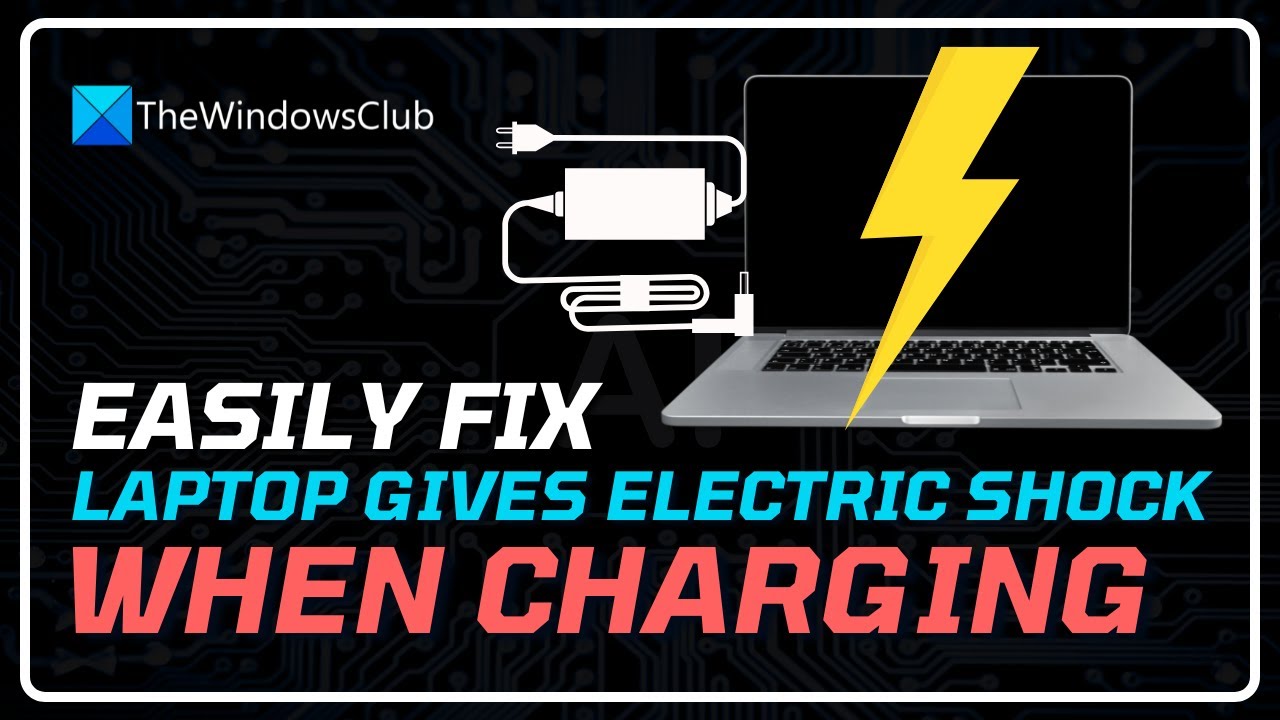 Laptop gives electric shocks when charging - YouTube