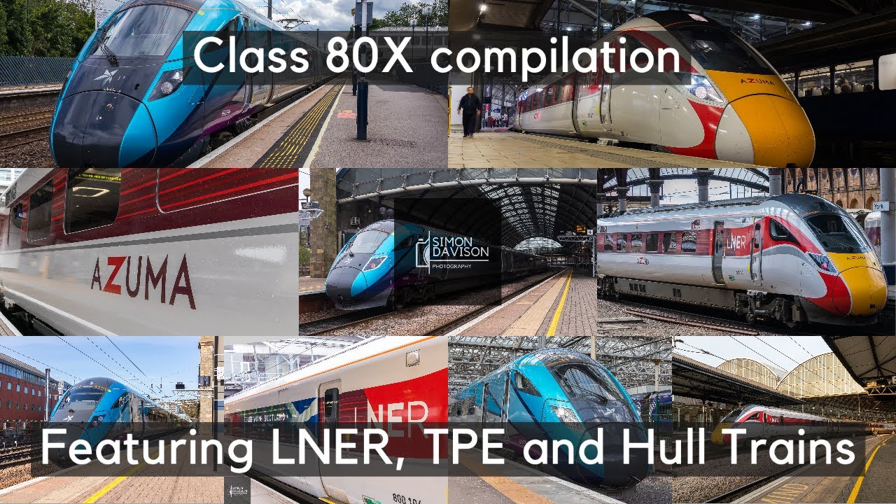 Class 800/801/802 compilation featuring Hull Trains, Transpennine ...
