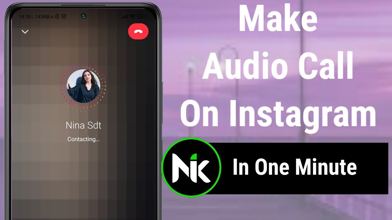 How To Make Audio Call On Instagram 2024 - YouTube