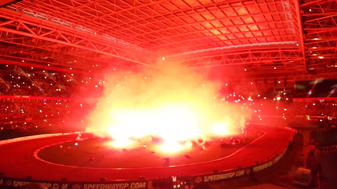 Amazing indoor firework display - YouTube