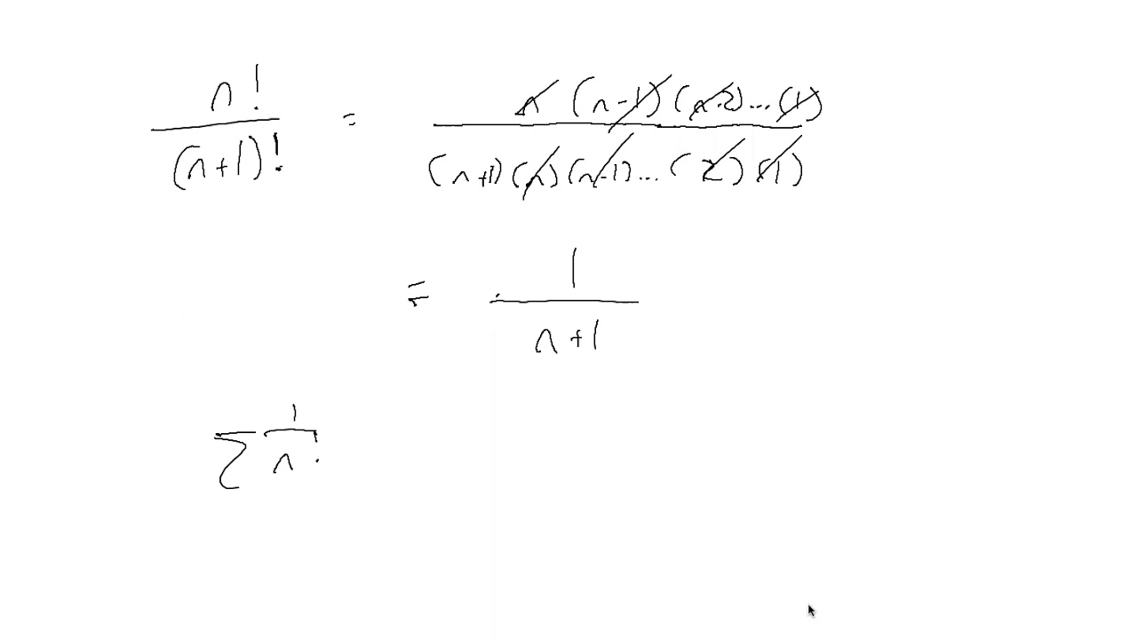 Simplifying Factorials - YouTube