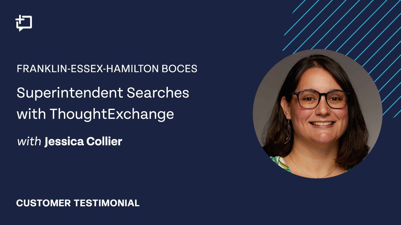 Jessica Collier on Superintendent Searches with ThoughtExchange - YouTube