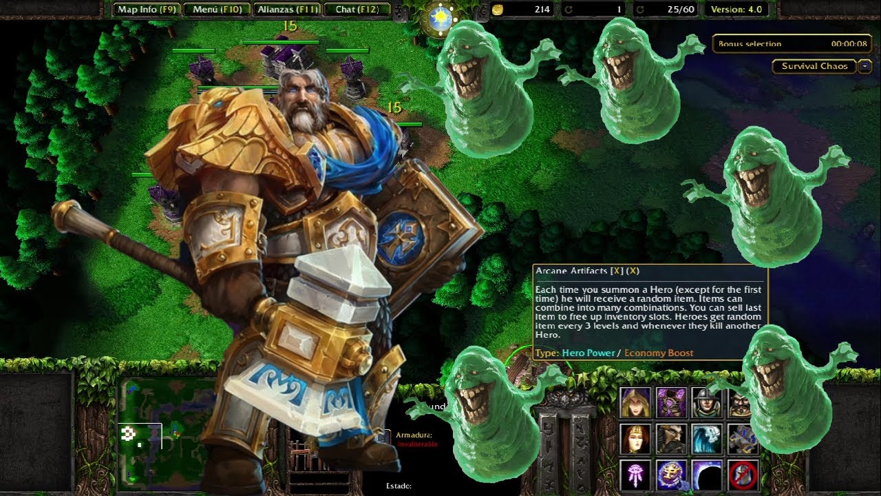 OBJETOS HEROICOS VS BONUS TROLL ¿SOBREVIVIRÉ? - Warcraft 3 Survival ...