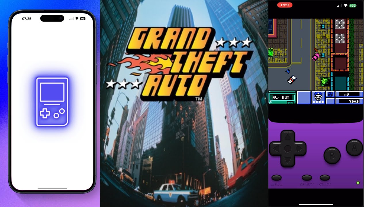 GRAND THEFT AUTO 1 (1997) - iGBA: GBA & GBC Retro Emulator - iOS iPhone ...