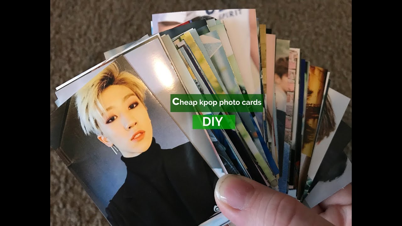 DIY kpop photo cards ! ! [ under 10 dollars ] - YouTube