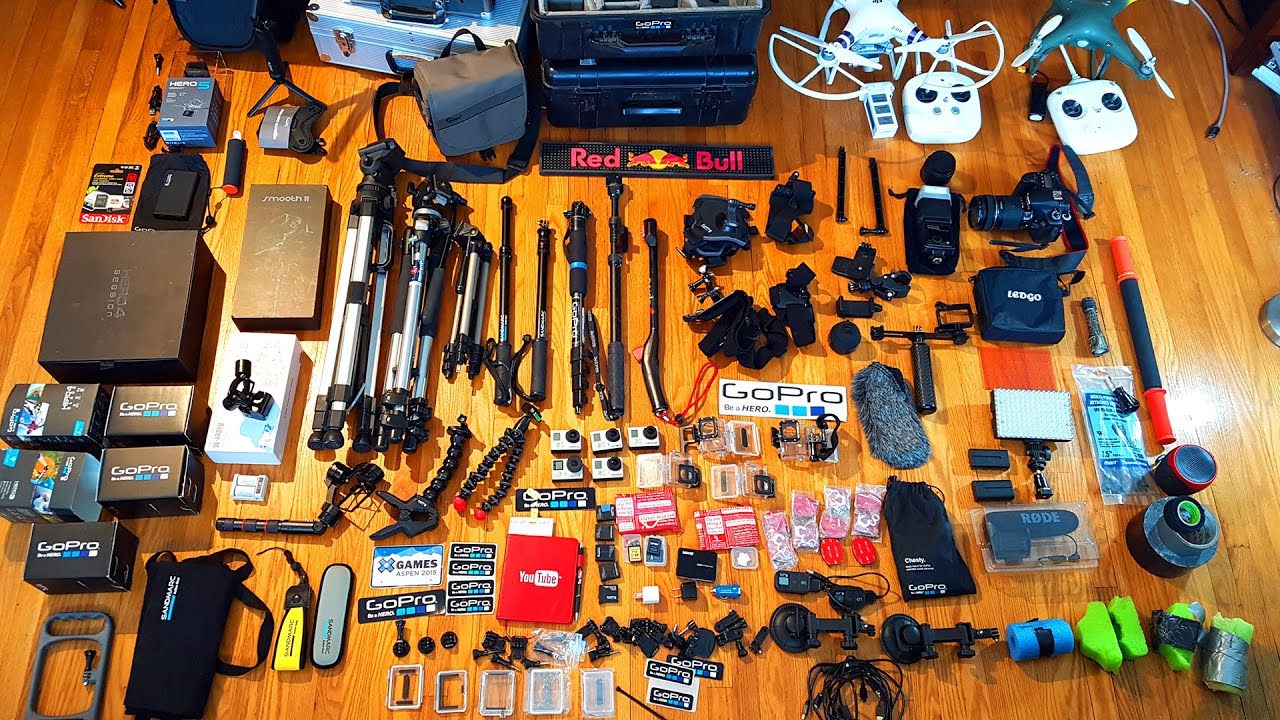 Top GoPro Camera Accessories / Mounts Collection + Tips! - YouTube