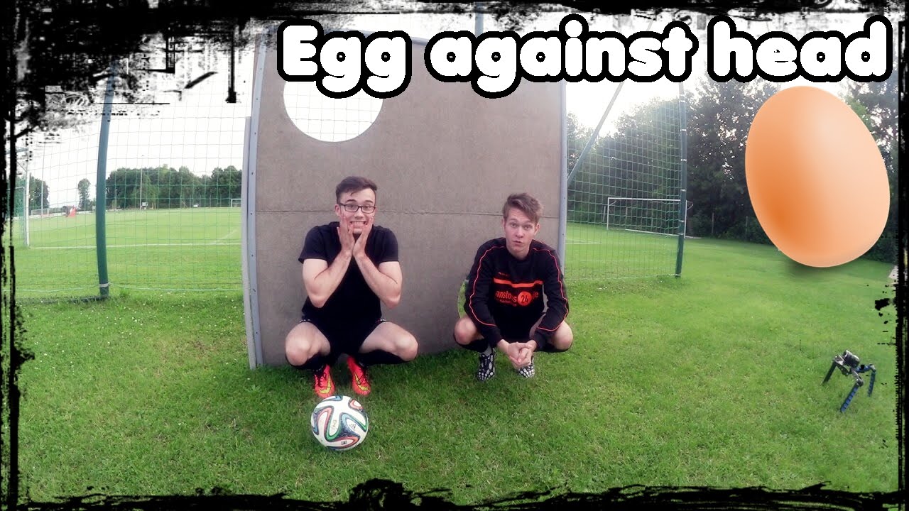 Ei an den Kopf - CHALLENGE TIME - Egg against the head - YouTube