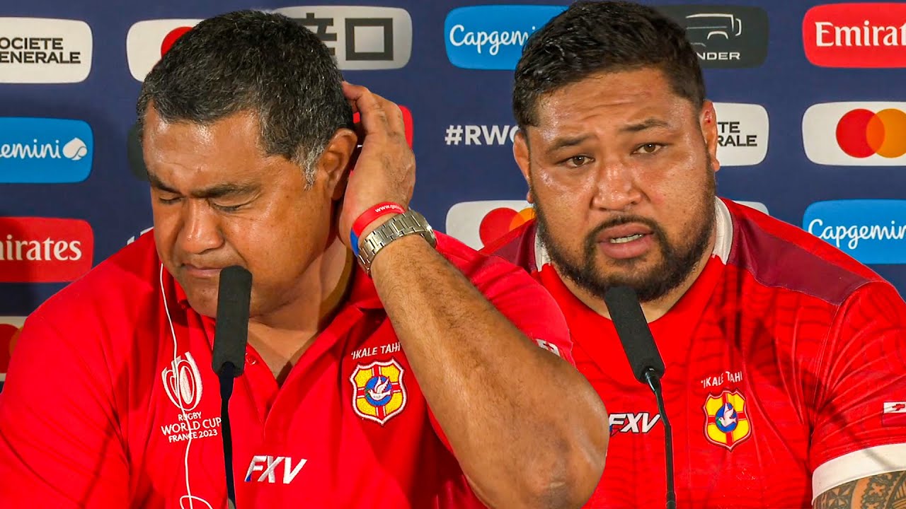 Tonga reflect on their defeat to Ireland at the Rugby World Cup - YouTube
