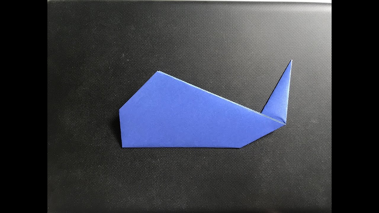 Easy Origami Whale for kids - YouTube