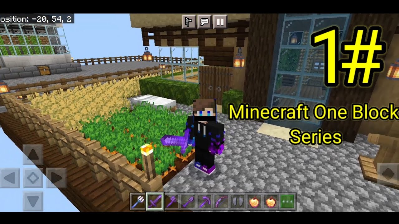 new one block world in minecraft episode 1 full video world tooll - YouTube