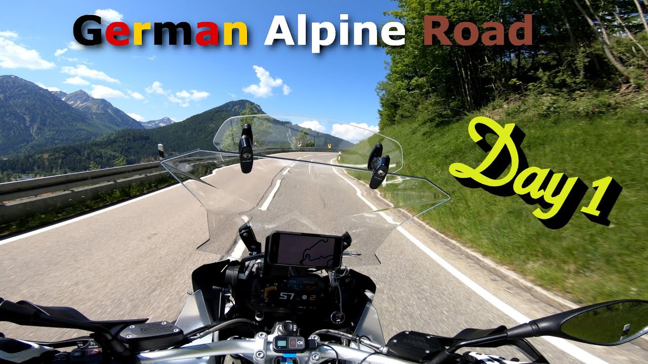 Motorcycling the German Alpine Road (Day 1) - YouTube