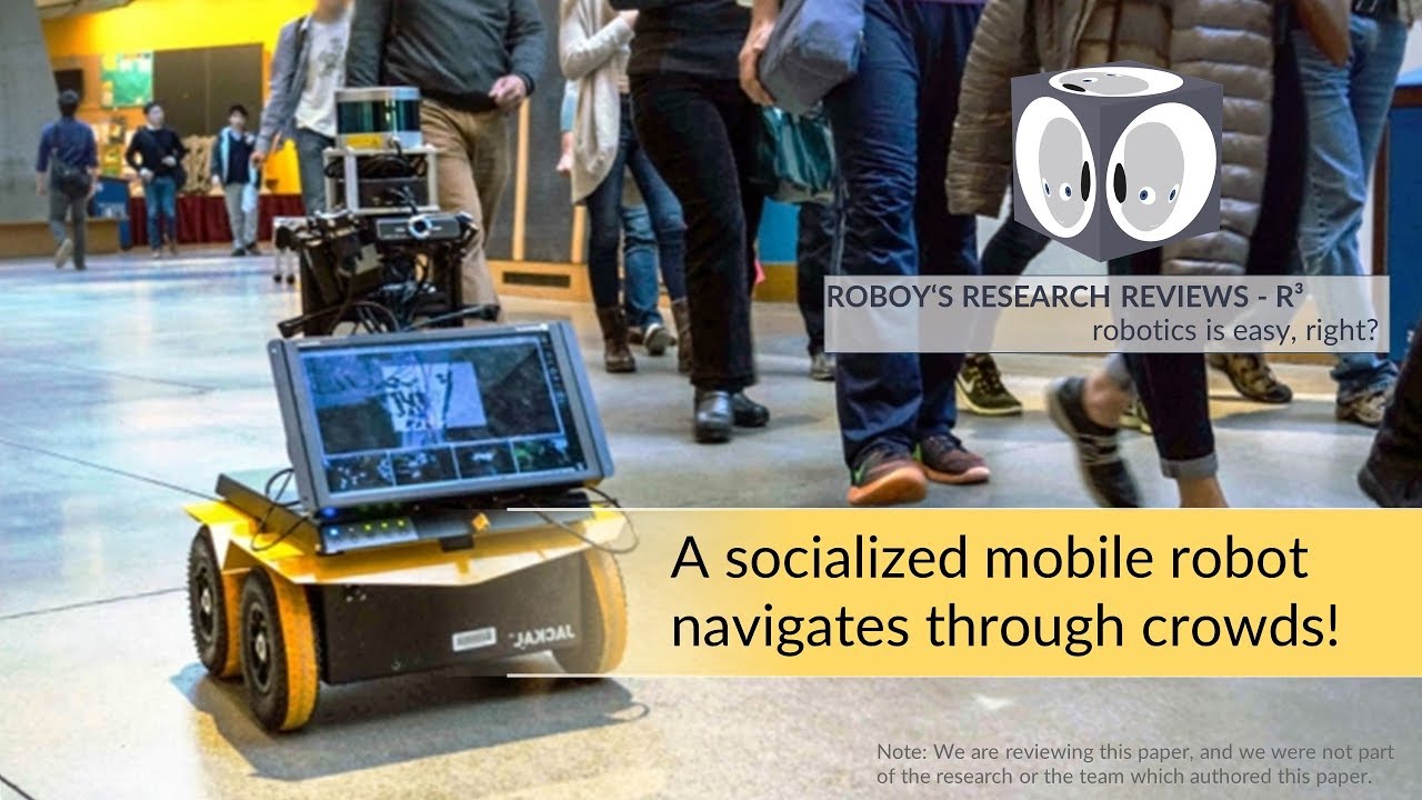 A socialized mobile robot navigates through crowds! | R3 Roboy's ...