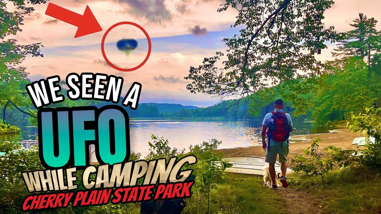 UFO/UAP caught on cam hovering over campground/Cherry Plain state park ...
