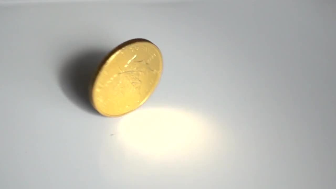 Gold Coin Spinning Stock Video - YouTube