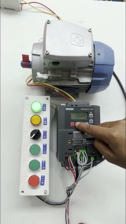 Jog mode in Siemens VFD | auto mode in siemens vfd | S7 1200 PLC Practical Project - YouTube