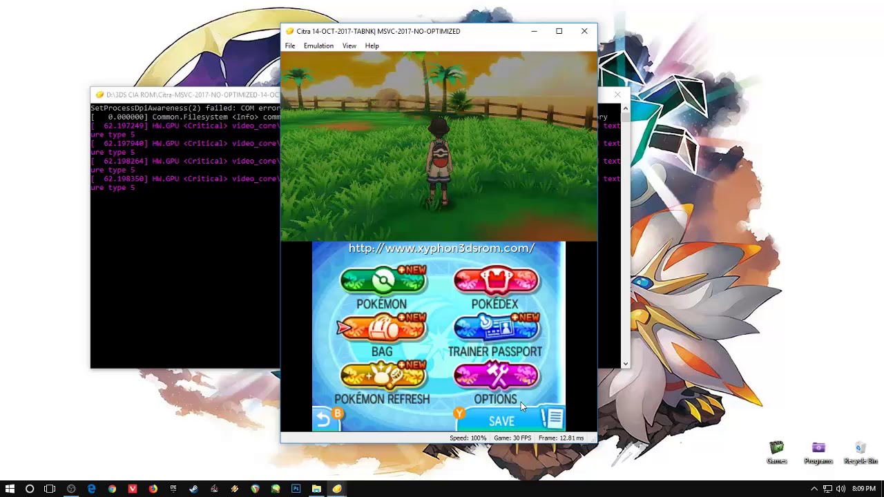 How to Play Pokemon Ultra Moon on PC (Citra Emulator Gameplay) Voice ...