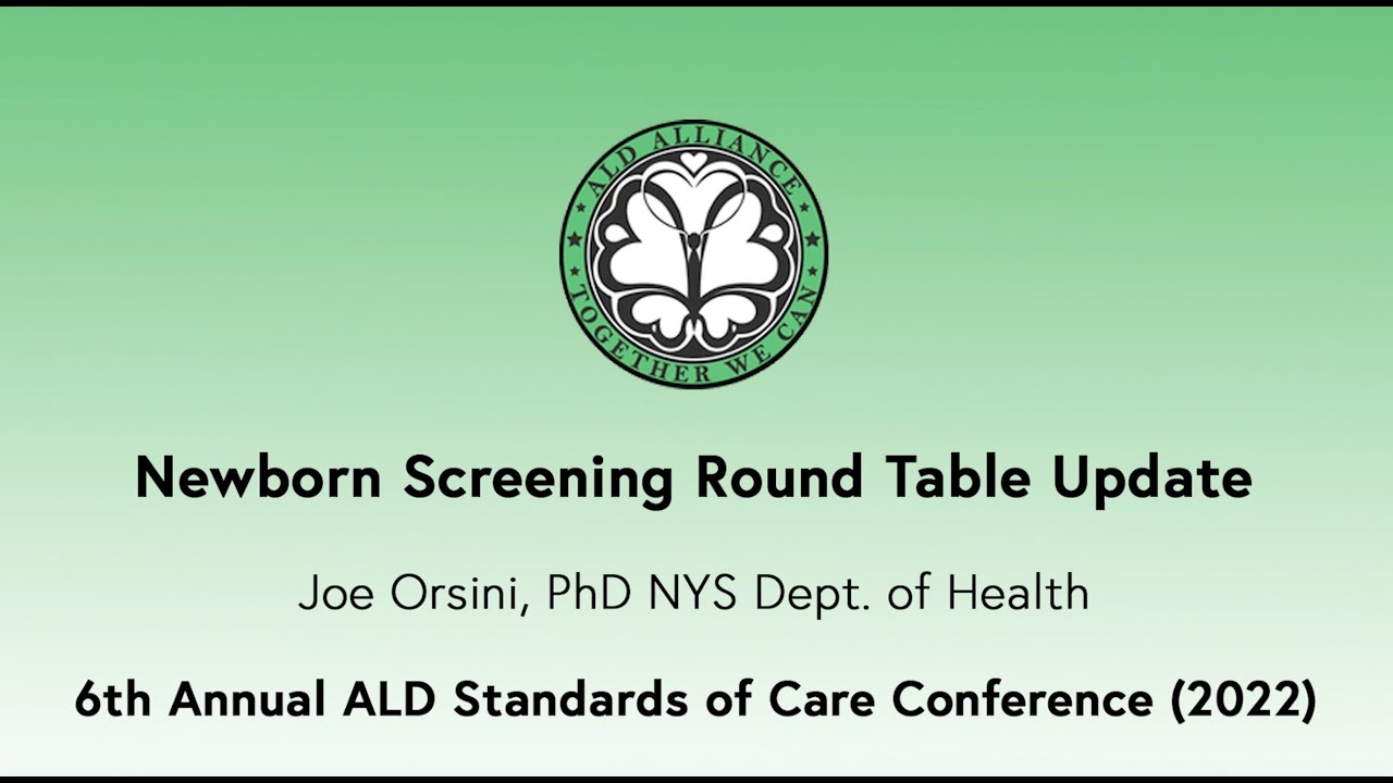2022 Session Two | Newborn Screening Roundtable Update from Joe Orsini ...
