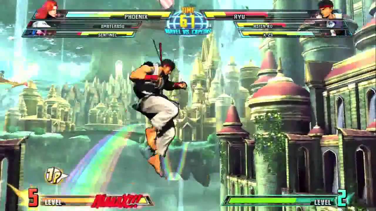 Marvel vs. Capcom 3 sentinel Gameplay - YouTube