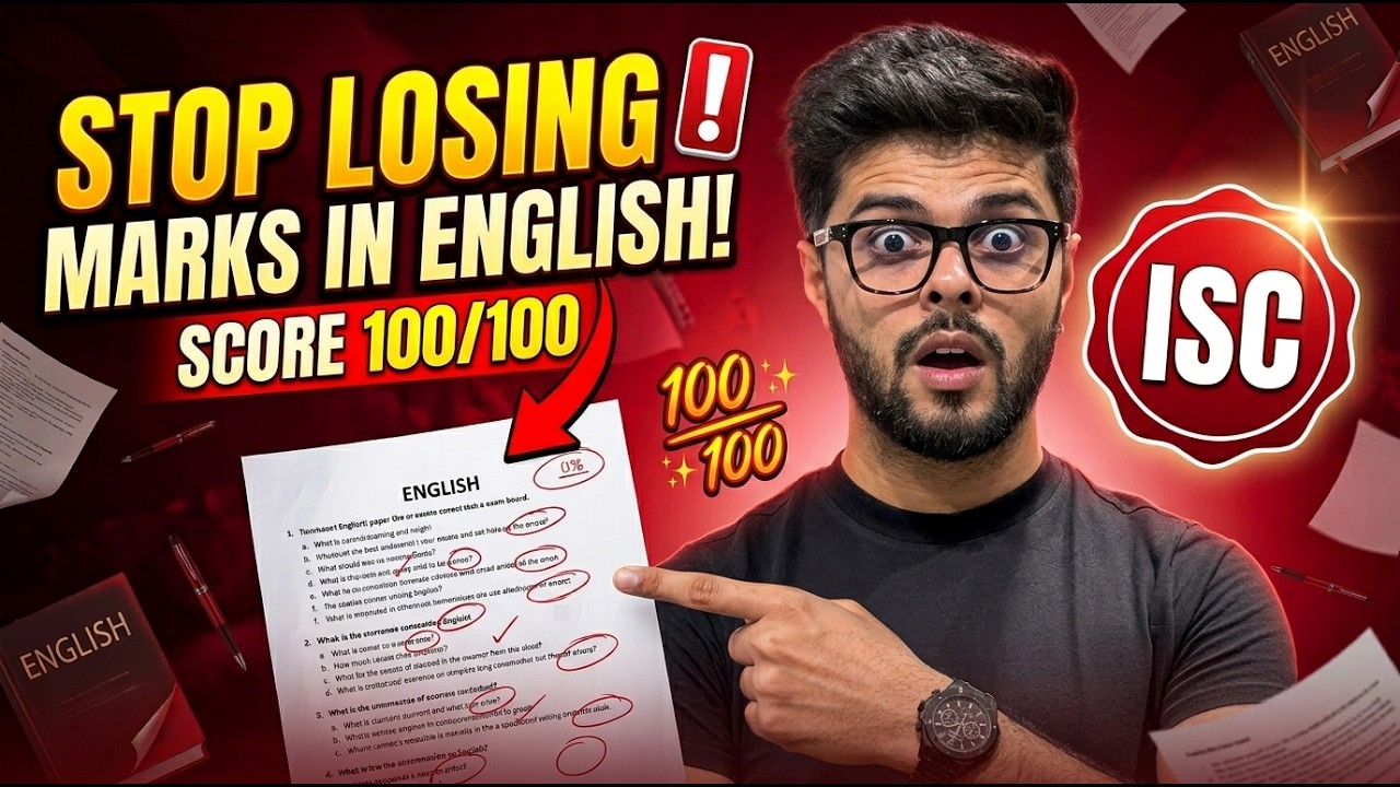 How To Score 100/100 in ISC English | Tips Not to Miss | ISC 2026 - YouTube