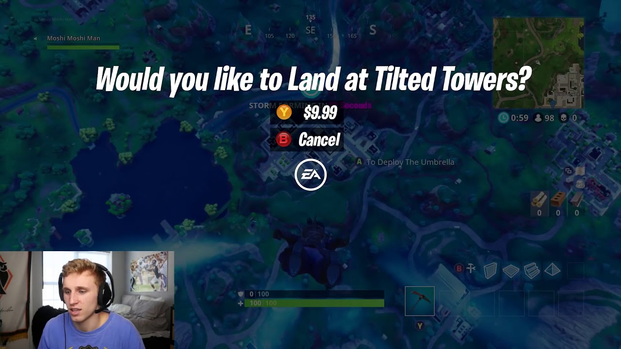 PAY TO LAND IN TILTED TOWERS !? OMG FORTNITE UPDATE 9.99 FOR TILTED ...
