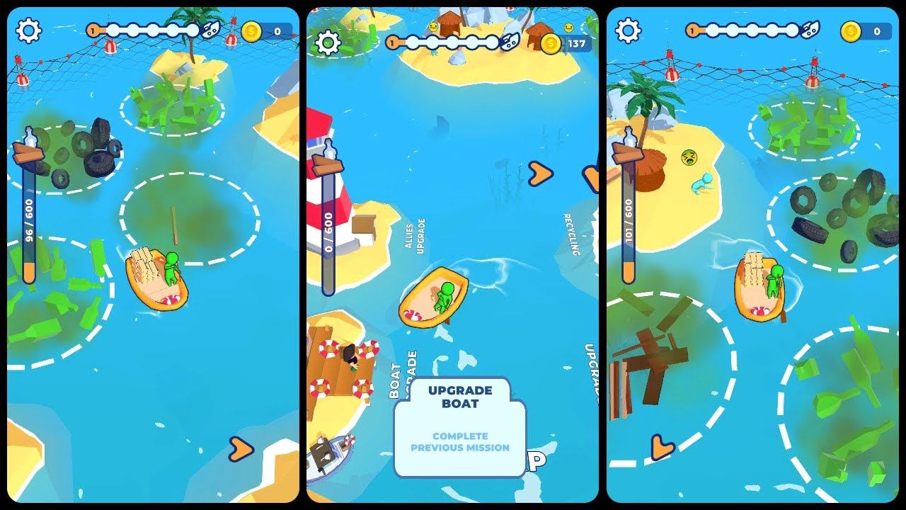 Idle Ocean Cleaner: Sea Tycoon Game Android Gameplay - YouTube
