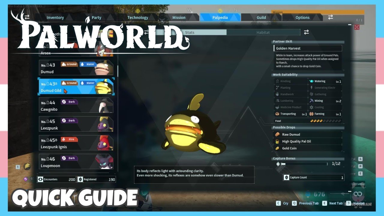 *New Pals* Where To Catch Dumud Gild In Palworld *Tides Of Terraria ...