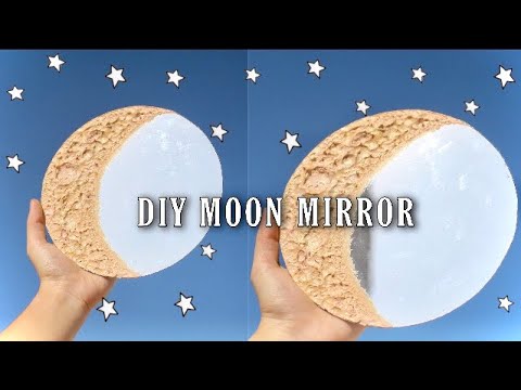 DIY MOON MIRROR || EASY HOME DECO - YouTube