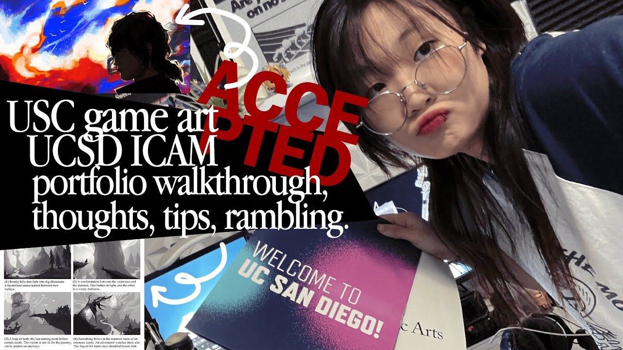 ACCEPTED USC game art/UCSD ICAM transfer portfolio + stats/process/thoughts 🦖🛸 - YouTube