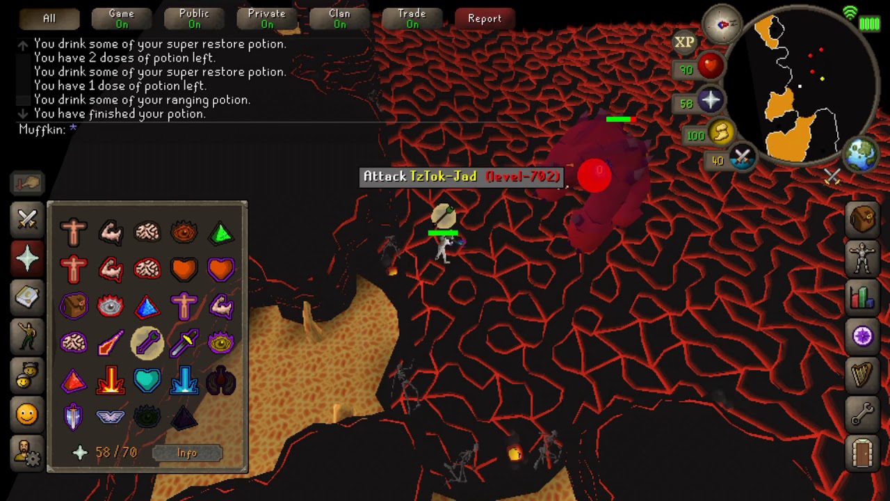 Jad Fight Caves Osrs Jad Wins - YouTube