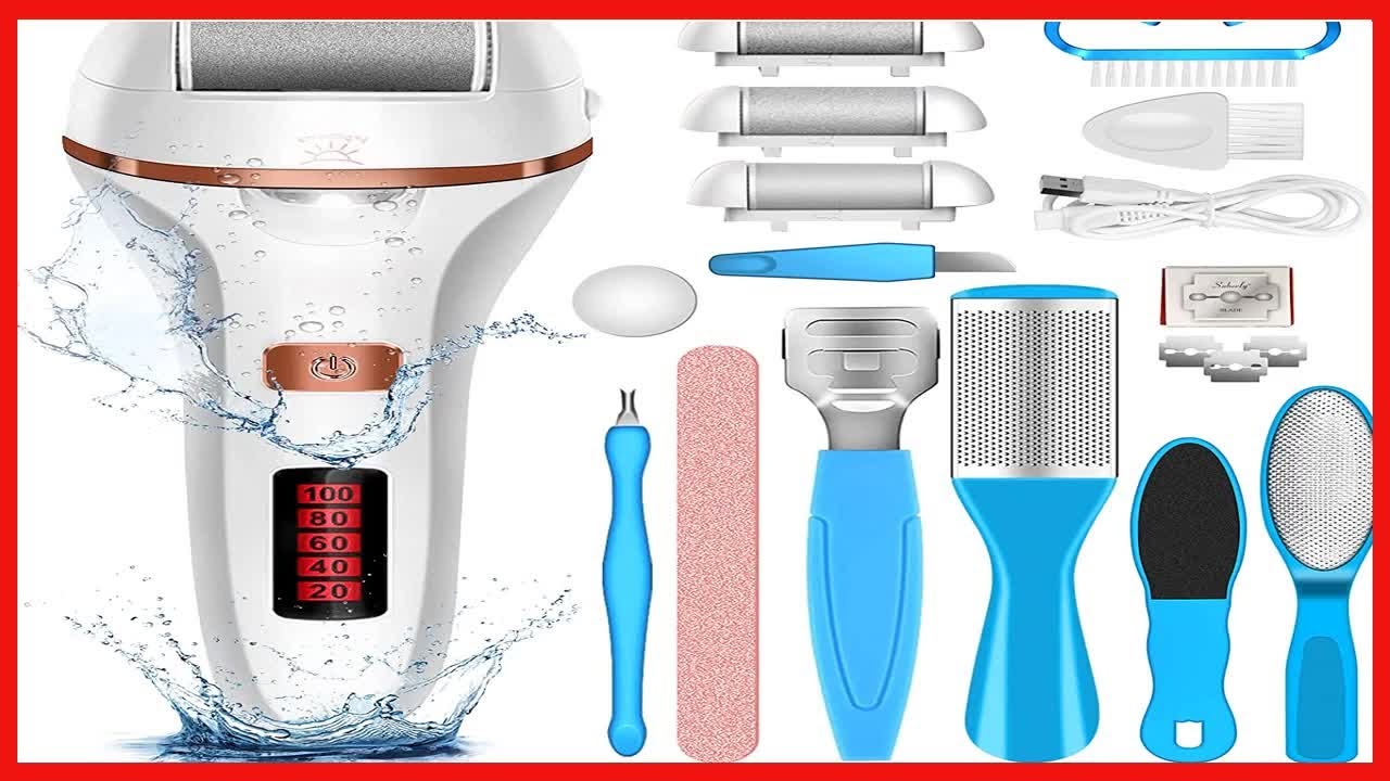 Electric Foot File Callus Remover for Feet, Rechargeable Pedicure Tools ...