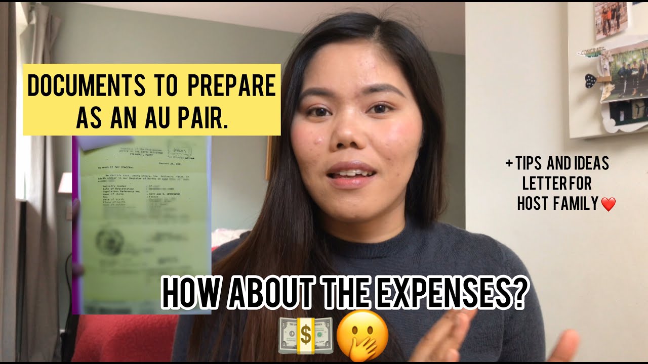 What are the documents to prepare as an AU PAIR? | Ideas in writing a ...