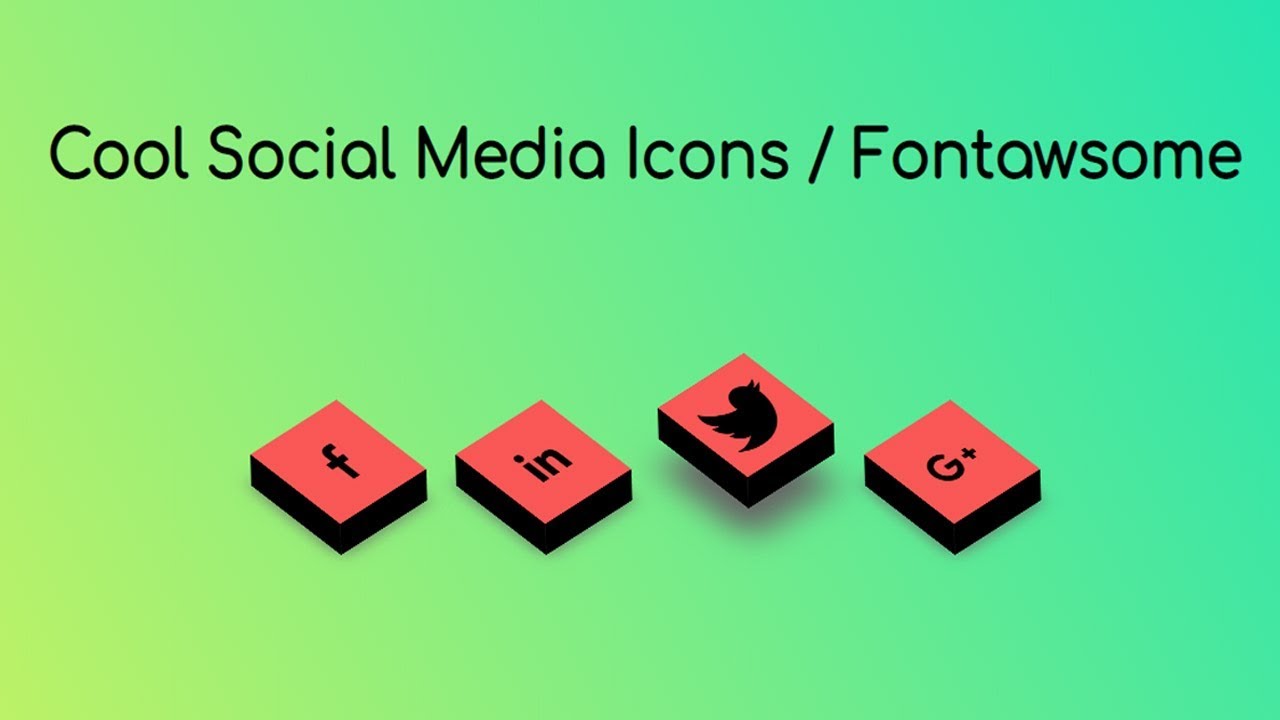Css Animated Social Media Icons Css Animation Fontawsome Cspoint 5262
