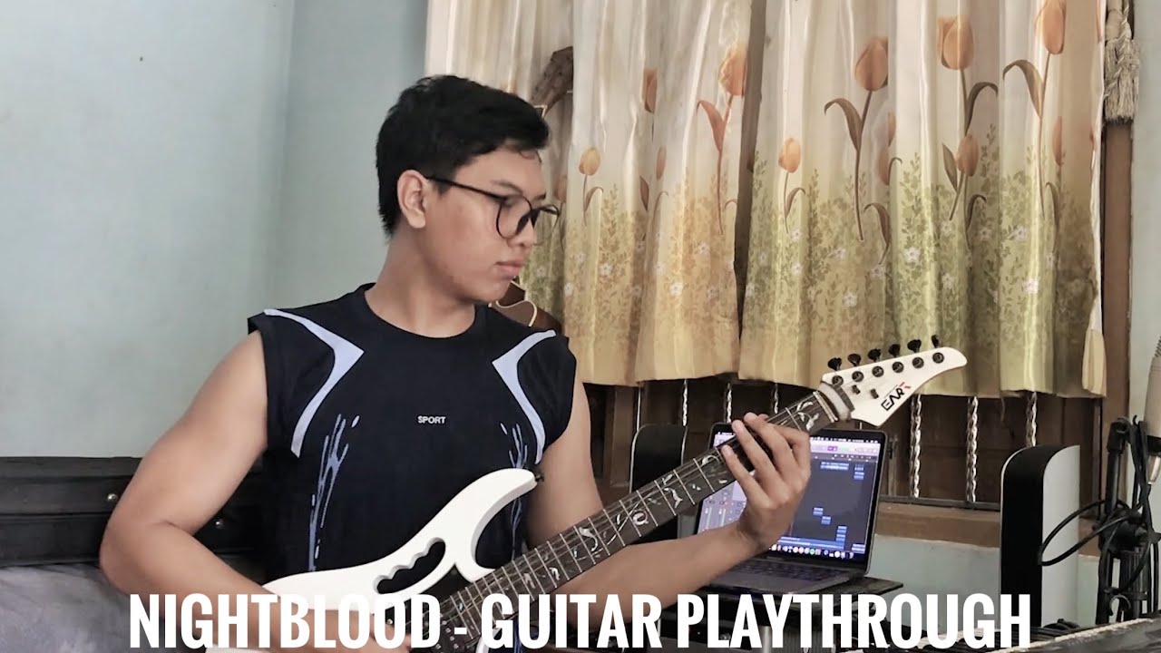 Official guitar playthrough " NIGHTBLOOD "- Trio Jaff and Mike Haider ...