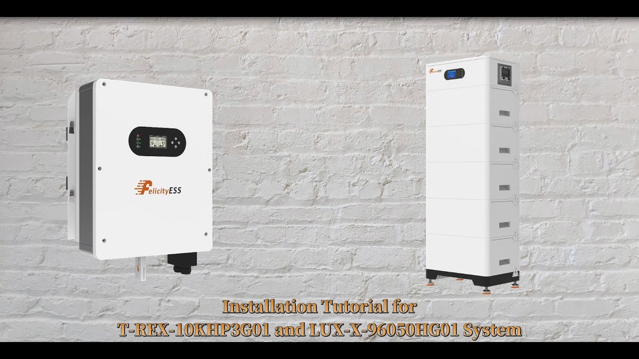T-REX-10KHP3G01 10KW Hybrid Inverter Installation Tutorial (equip with ...